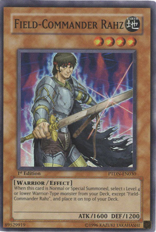 Yu-Gi-Oh Card - PTDN-EN030 - FIELD-COMMANDER RAHZ (super rare holo ...