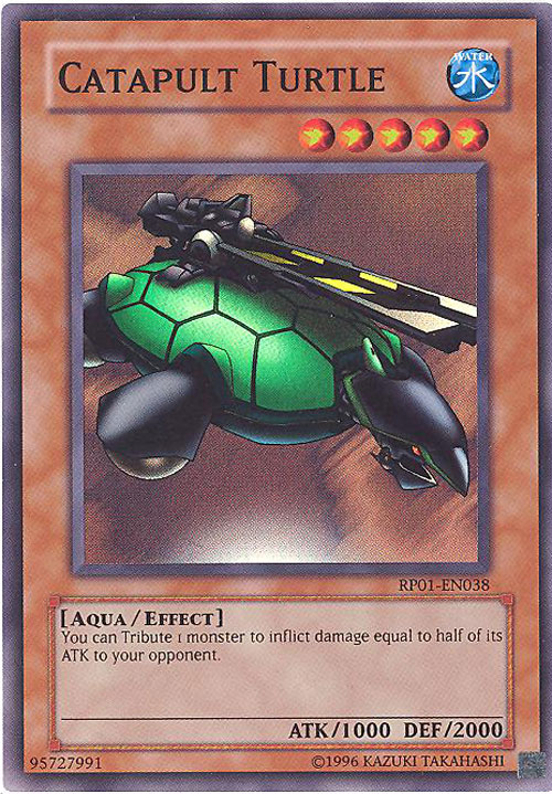 Yu-Gi-Oh Card - RP01-EN038 - CATAPULT TURTLE (super rare holo) (Mint ...