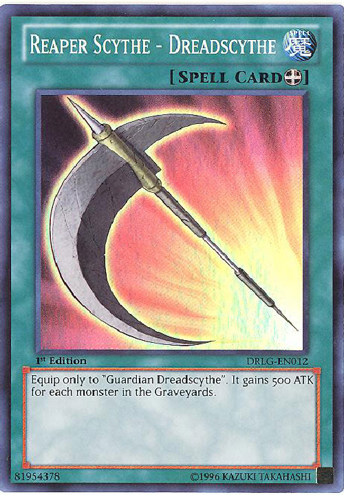 Yu-Gi-Oh Card - DRLG-EN012 - REAPER SCYTHE - DREADSCYTHE (super rare ...