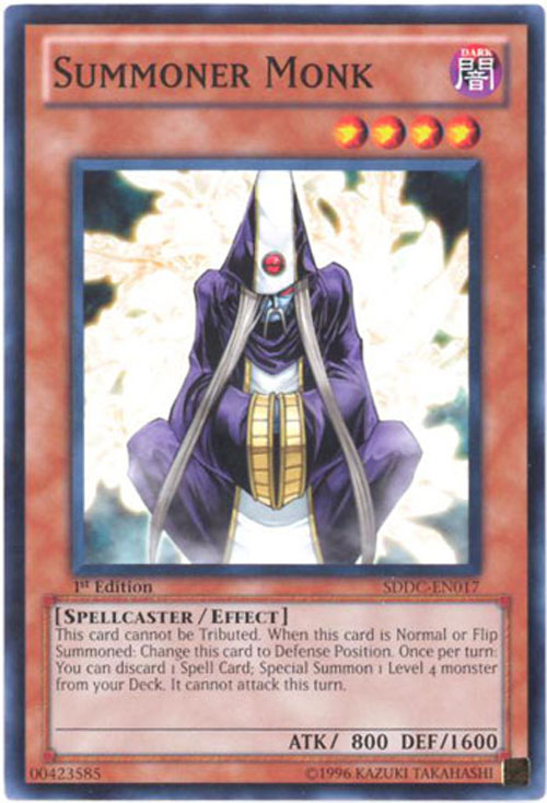 Yu-Gi-Oh Card - SDDC-EN017 - SUMMONER MONK (common) (Mint ...