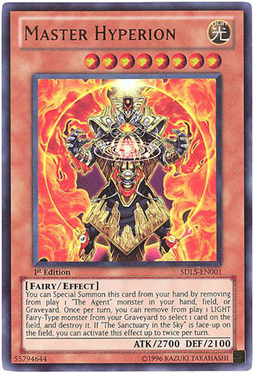 Yu-Gi-Oh Card - SDLS-EN001 - MASTER HYPERION (ultra rare holo) (Mint ...
