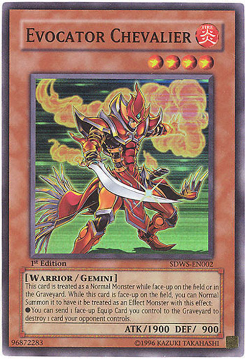 Yu-Gi-Oh Card - SDWS-EN002 - EVOCATOR CHEVALIER (super rare holo) (Mint ...