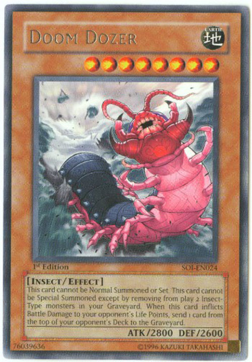 Yu-Gi-Oh Card - SOI-EN024 - DOOM DOZER (rare) (Mint): Sell2BBNovelties ...