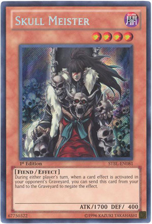Yu-Gi-Oh Card - STBL-EN081 - SKULL MEISTER (secret rare holo) (Mint ...