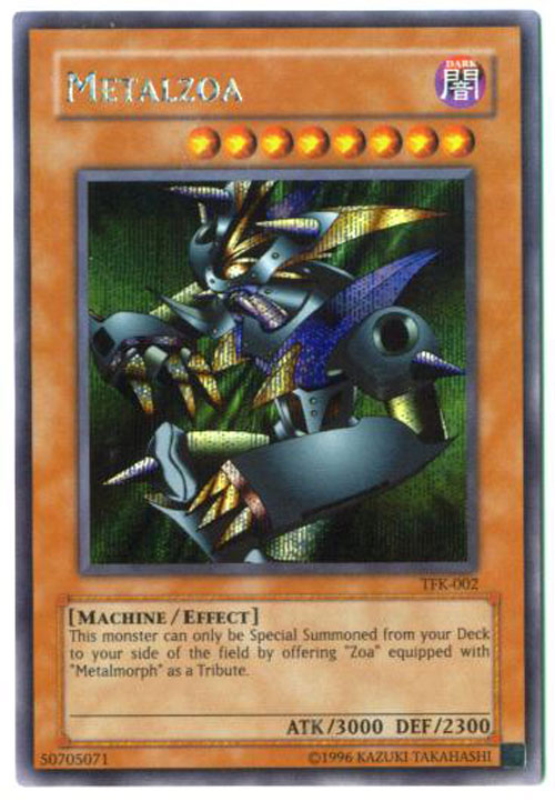 Yu-Gi-Oh Card - TFK-002 - METALZOA (secret rare holo) (Mint ...